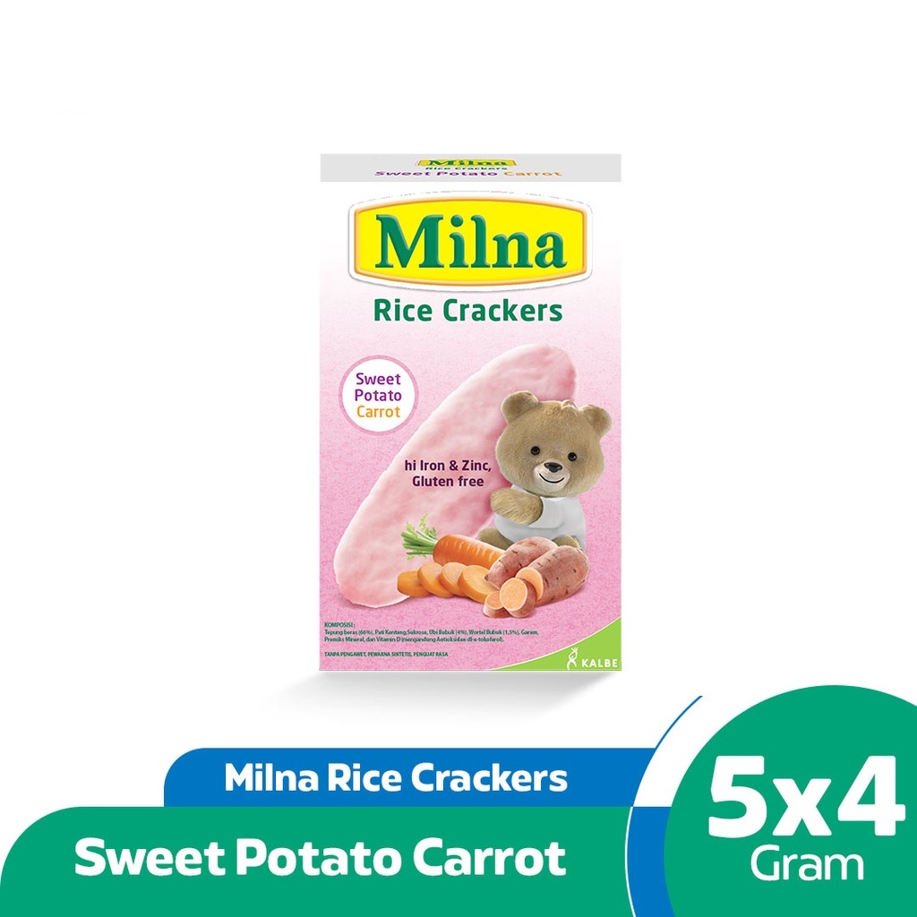 Jual Milna Rice Crackers 20 gram(5 Sachet @ 4 gram) All Variant-Milna ...