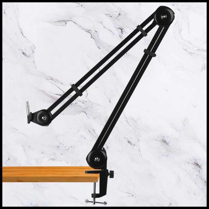Jual Shazfa.10 | Blue Compass Holder Microphone Boom Arm Table Mount ...