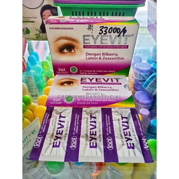 Jual EYEVIT SUPLEMEN MATA SEHAT - EYE VIT VITAMIN MATA | Shopee Indonesia
