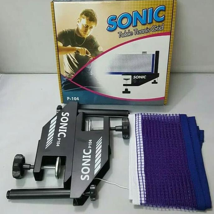 Jual SET NET DAN TIANG PING PONG / TENIS MEJA SONIC P104 MODEL PUTAR TEBAL | Shopee Indonesia