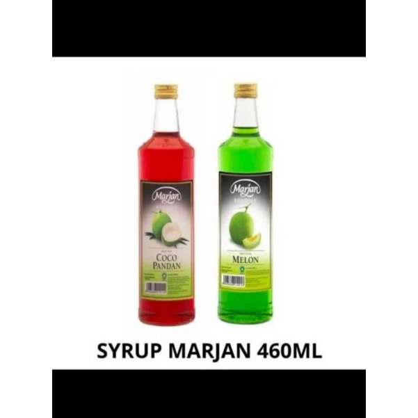 Jual Sirup Marjan rasa cocopandan dan rasa melon uk 460ml exp 2025 ...