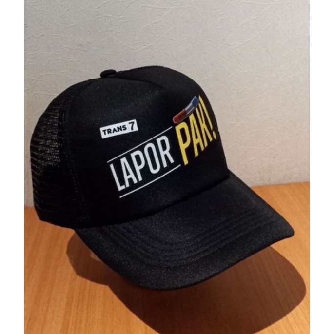 Jual TOPI JARING TRUCKER LAPOR PAK TRANS7 COSTUME NAMA DAN LOGO SATUAN ...
