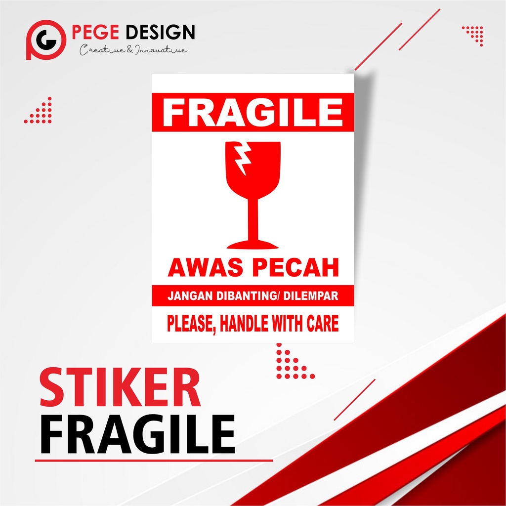Jual STIKER FRAGILE//STIKER PEREKAT UNTUK MENGIRIM BARANG | Shopee ...