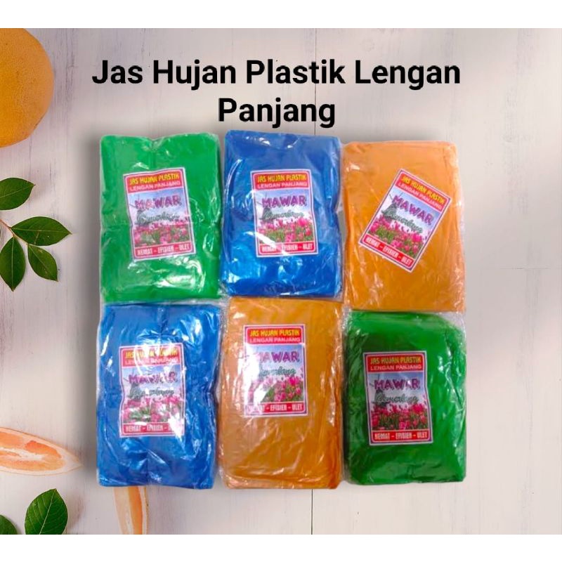 Jual Jas Hujan Plastik Ponco Lengan Panjang Dewasa | Shopee Indonesia