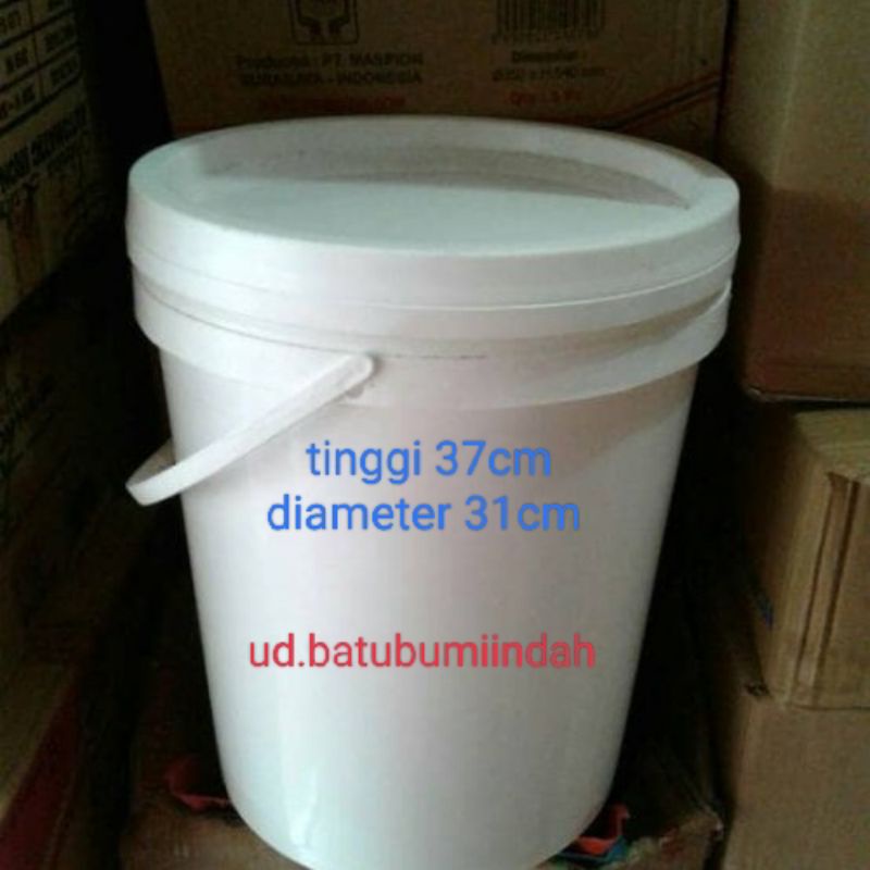 Jual ember bekas cat 25kg putih / Ember Cuci / Ember Serbaguna | Shopee ...