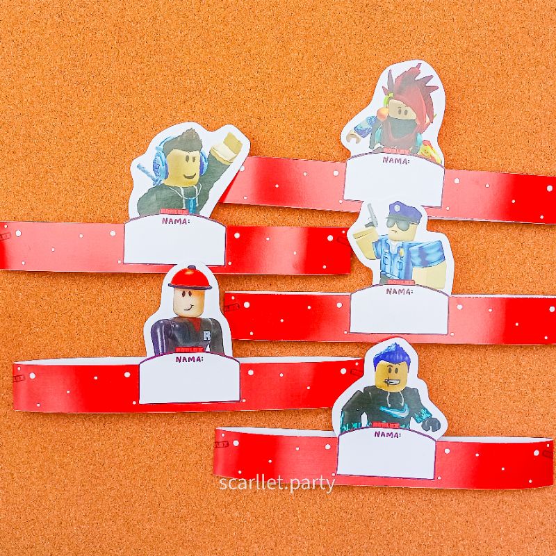 Jual TOPPER ROBLOX HAPPY BIRTHDAY HBD ULTAH HIASAN KUE DEKORASI KUE ...