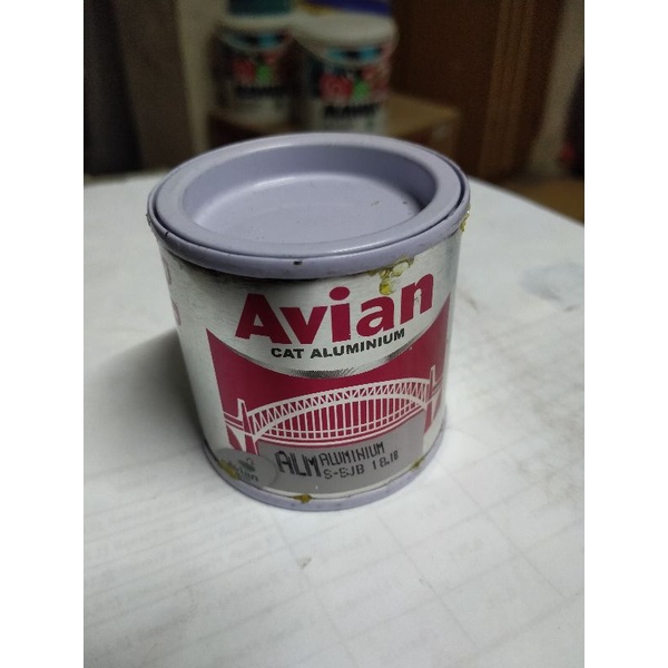 Jual Cat Kayu Besi Avian warna silver 100 cc | Shopee Indonesia