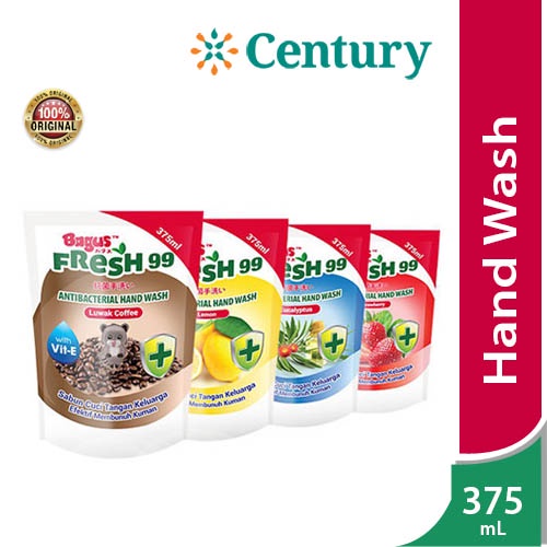 Jual Bagus FRESH 99 Antibacterial Hand Wash Pouch 375 ml / Sabun Cuci ...