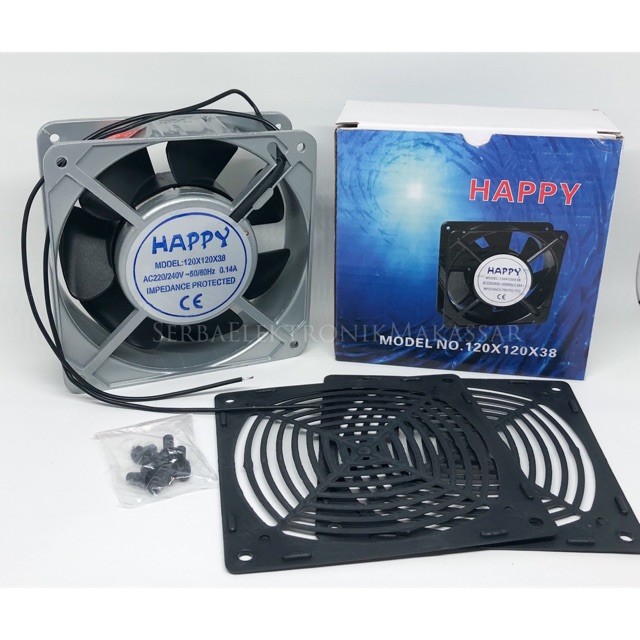 Jual Kipas Panel Fan AC Merk Happy 12cm | Shopee Indonesia