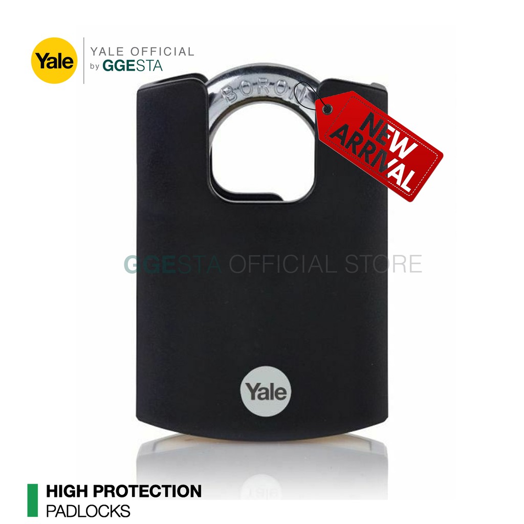Jual YALE Gembok Pagar Y121B/50/132/1 Brass with Black Cover - Tahan ...