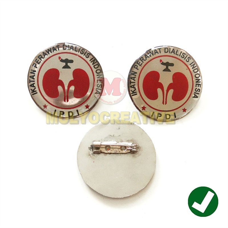 Jual Pin IPDI - Lencana Ikatan Perawat Dialisis Indonesia Model Bulat ...