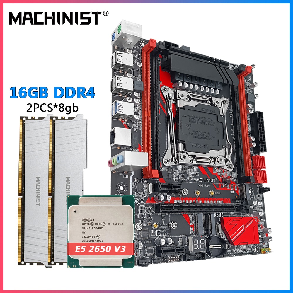 Jual Preorder Machinist X99 Motherboard Lga 2011 3 Set Kit With Xeon E5