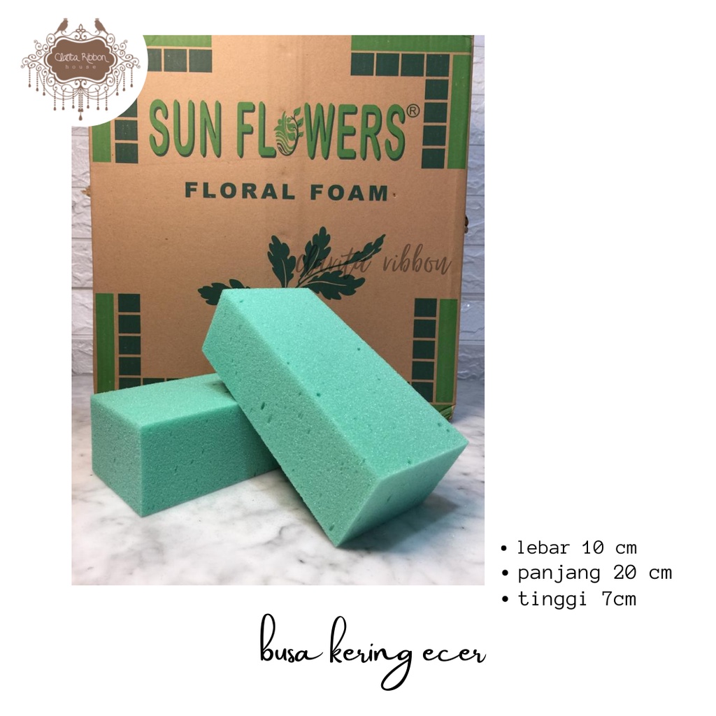 Jual Busa floral foam/ oasis kering / busa bunga satuan | Shopee Indonesia