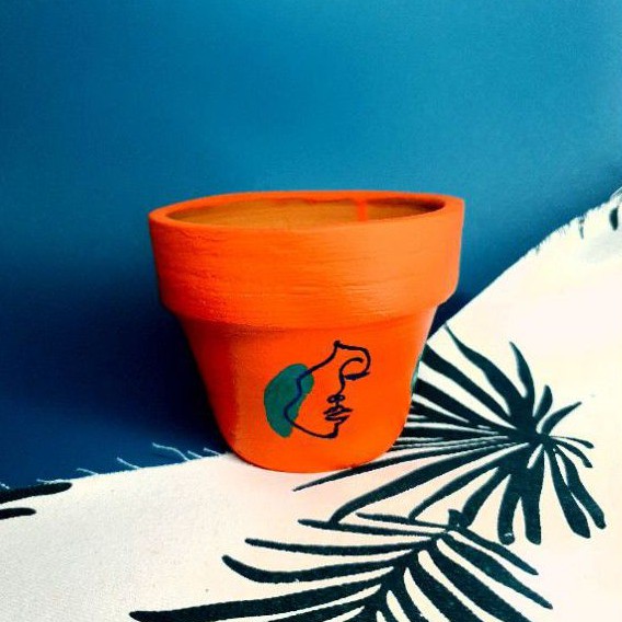 Jual pot lukis line art (3 sisi) | Shopee Indonesia