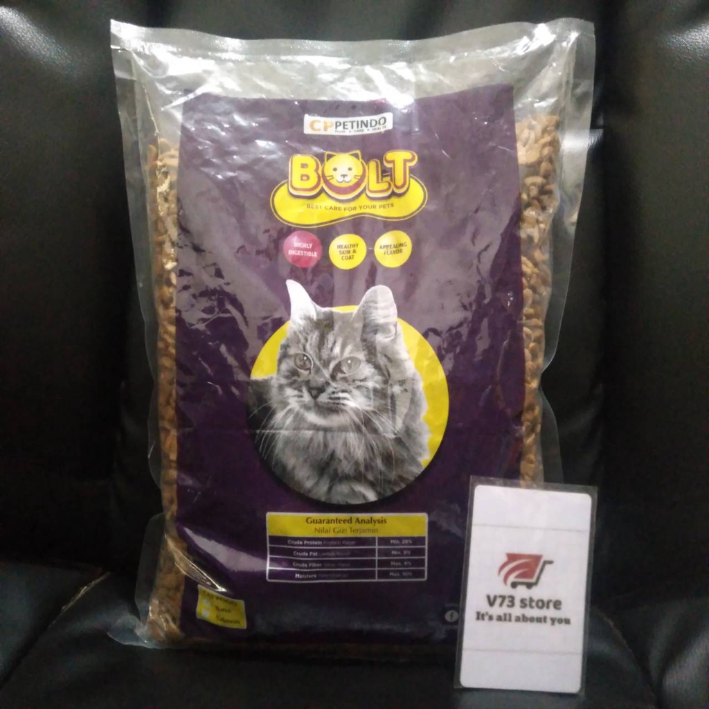 Jual BOLT UNGU 750 GR MAKANAN KUCING RASA TUNA CAT FOOD | Shopee Indonesia