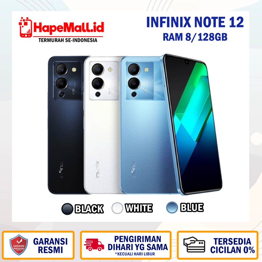 Jual INFINIX NOTE 12 RAM 8/128 GB GARANSI RESMI INFINIX TERMURAH ...