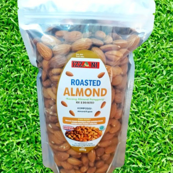 Jual Izzani - Kacang Almond Panggang Rasa Original 500gr - Camilan ...