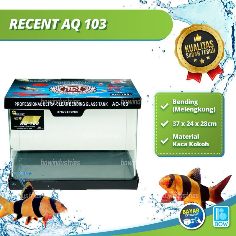 Jual Aquarium recent AQ 103 Aquarium bending lengkung | Shopee Indonesia
