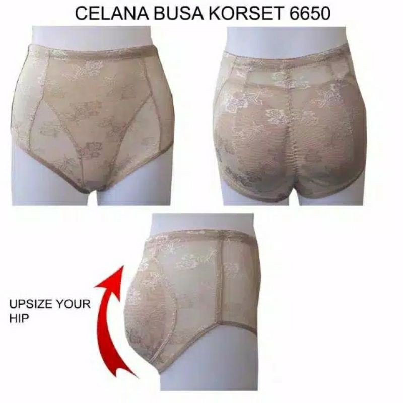 Jual Celana Dalam Busa Pembesar Bokong Palsu Motif Bunga Segitiga / CD Busa Pembesar Bokong ...
