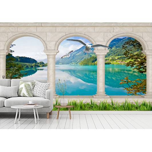 Jual wallbaner/banner DINDING tembok danau | Shopee Indonesia