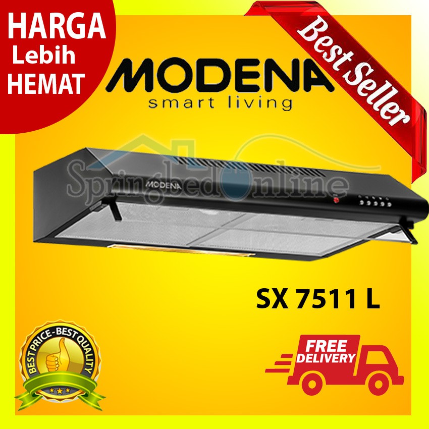 Jual Cooker Hood Slim / Penyedot Asap Modena SX 7511 L Harga Pabrik | Shopee Indonesia