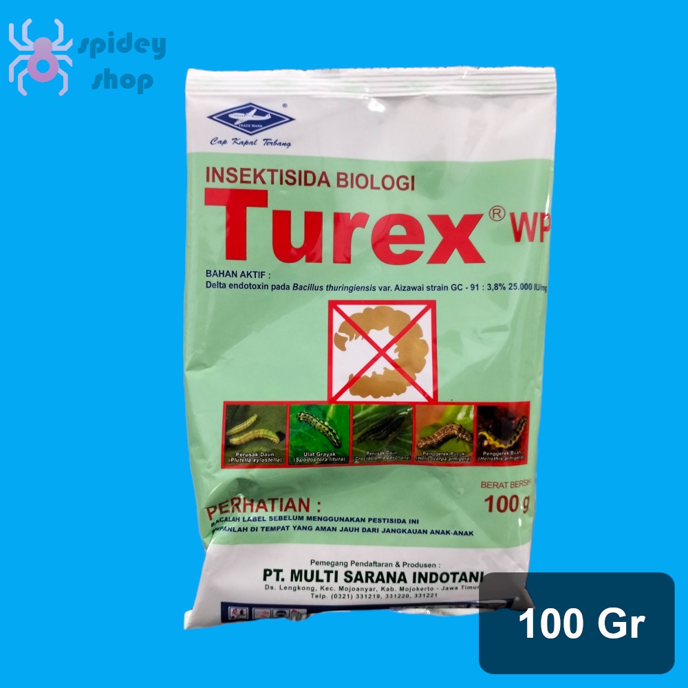 Jual Turex 100 Gram Insektisida hama Uret dan Ulat Grayak | Shopee ...