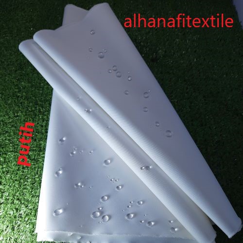 Jual BAHAN KAIN ANTI AIR WATERPROOF TASLAN BALON WARNA PUTIH KUALITAS ...
