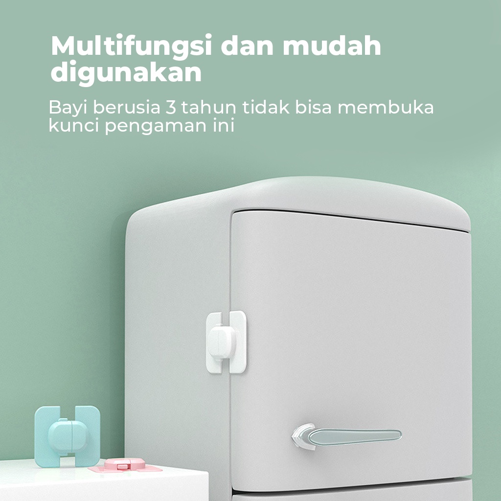 Jual Safety Lock Pengaman Pintu Kulkas Pengunci Pintu Tambahan ...