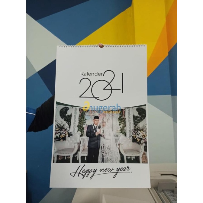 Jual Kalender Dinding Tahun Baru Hanger+Spiral Kawat 7 Lbr Custom ...