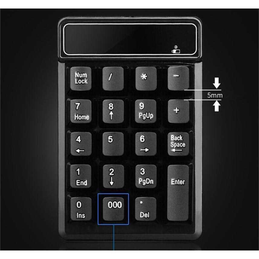 Jual Keypad Numeric Wireless dengan Numpad Triple Nol 2.4GHz [Gadget ...