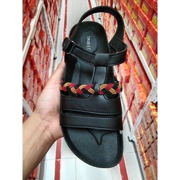 Jual Sandal triset | sandal wanita slide | Shopee Indonesia