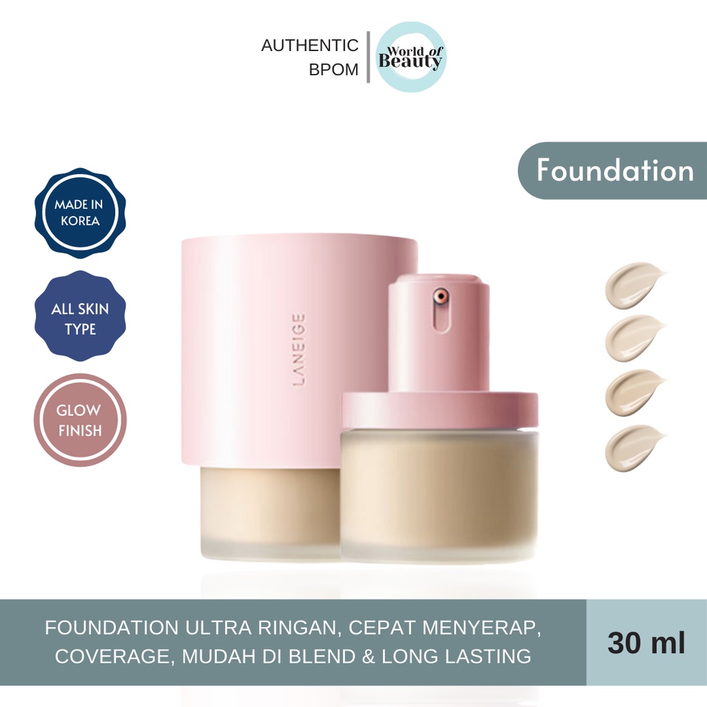 Jual LANEIGE Neo Foundation Glow - Foundation Glow Finish (PINK ...