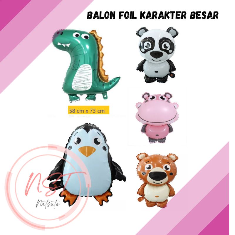 Jual Balon Foil Karakter Besar Jumbo Ultah Anak Ulang Tahun | Shopee ...