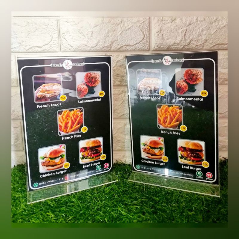 Jual Stand Papan Menu Acrylic | Shopee Indonesia