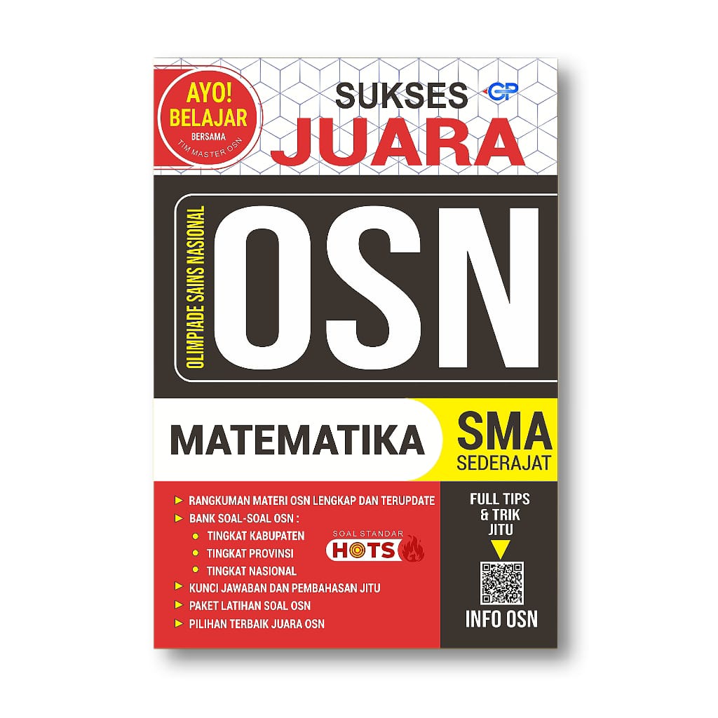 Jual BUKU SUKSES JUARA OSN MATEMATIKA SMA SEDERAJAT - TIM MASTER OSN | Shopee Indonesia