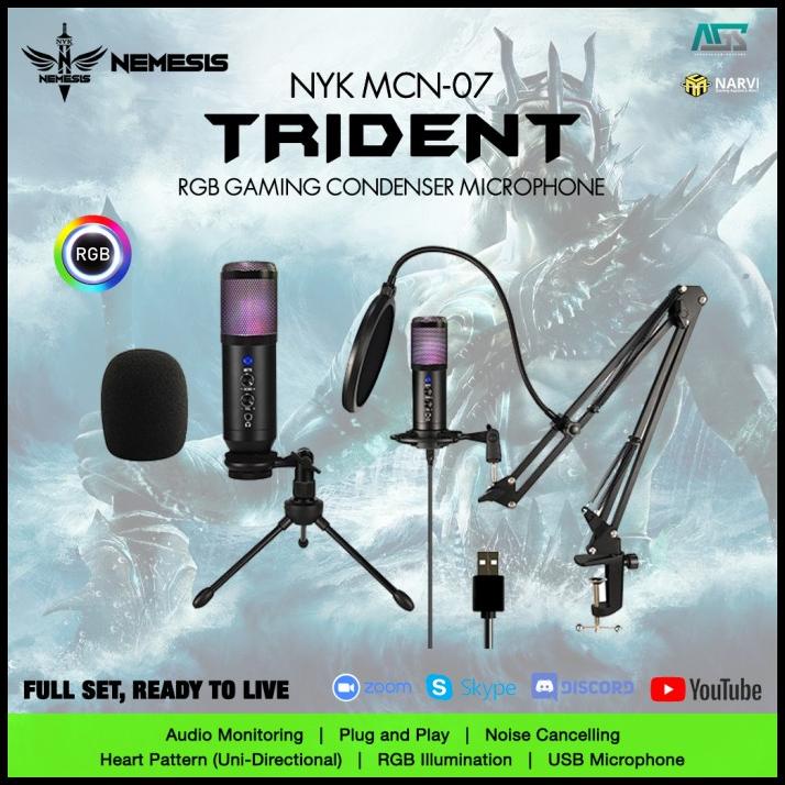 Jual Nyk Nemesis Mcn-07 Trident Condenser - Gaming Microphone | Shopee Indonesia