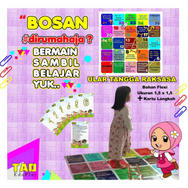 Jual Karpet ular tangga raksasa & karpet pecle/sondah | Shopee Indonesia