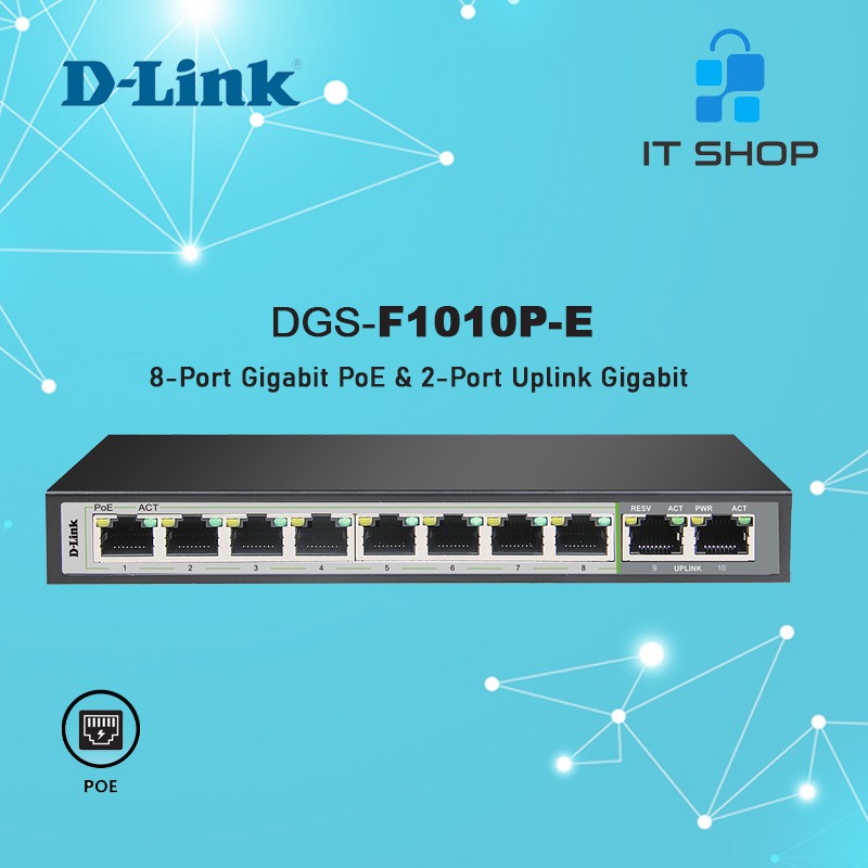 Jual D-Link PoE Switch Hub DGS F1010P-E | Shopee Indonesia