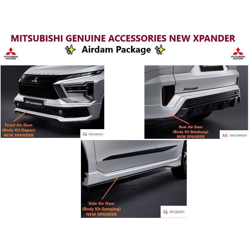 Jual Aksesoris New Xpander Original Paket Airdam Body Kit | Shopee ...