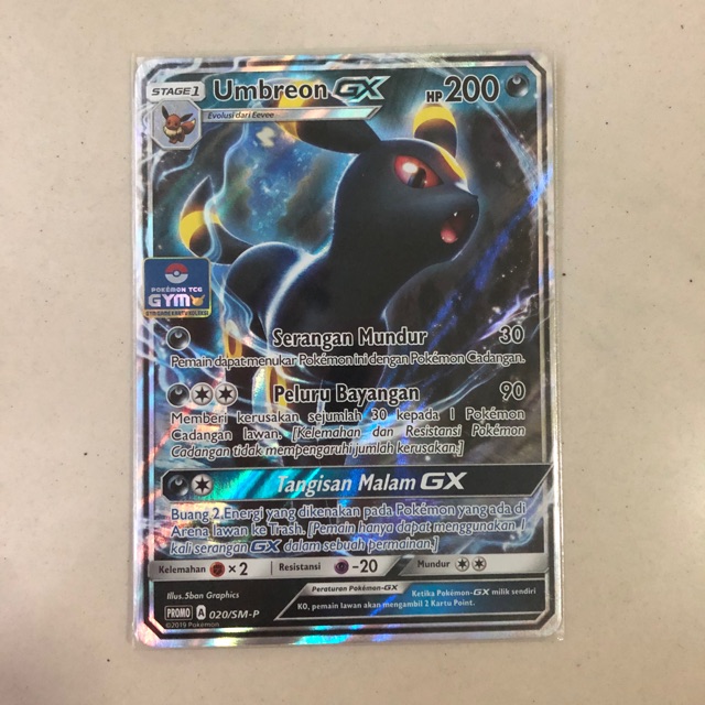 Jual Umbreon GX Promo Gym - TCG Pokemon Indonesia | Shopee Indonesia