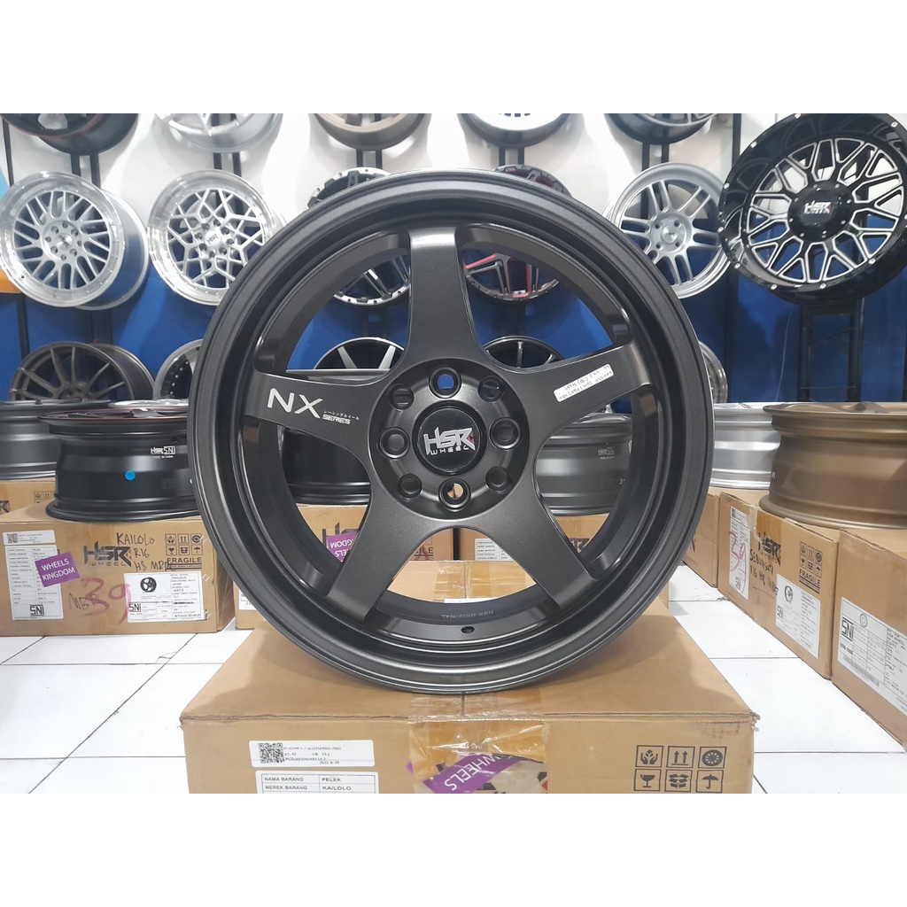 Jual velg hsr ring 16 hsr kailolo nx series pcd 4x100 4x1143 velg brio ...
