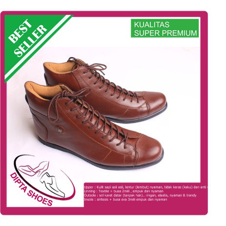 Jual Sepatu Boot Kulit Pria Model Bernardi (Converse,Vans,Bally ...