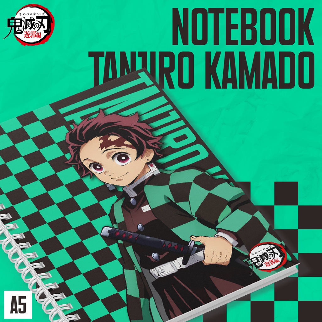 Jual Notebook Sketchbook Anime Tanjiro Kamado Ukuran A5 Seri 1 Demon ...