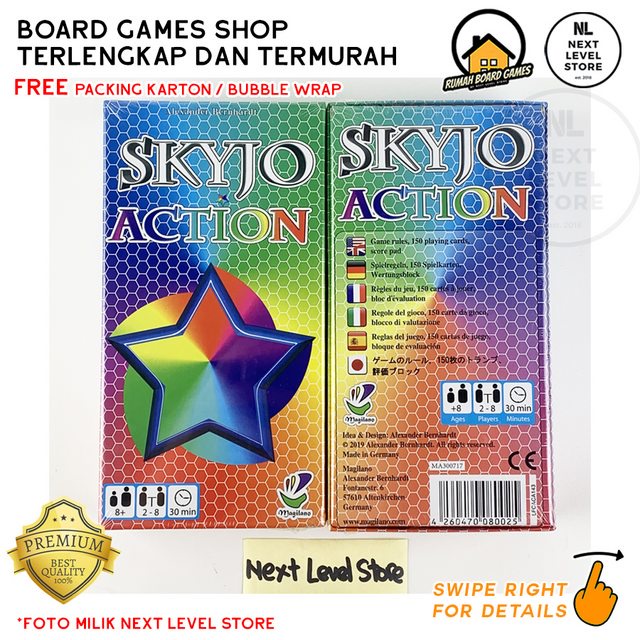 Jual Skyjo Action Board Games Card Game Permainan Kartu Edukasi Family ...