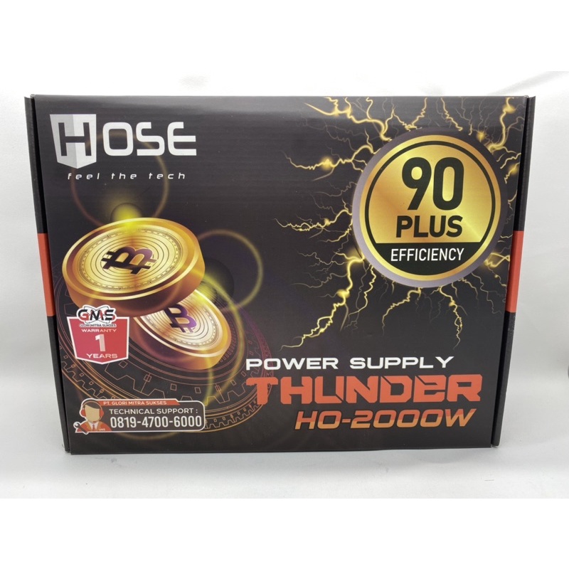 Jual POWER SUPPLY HOSE THUNDER 2000W MINING | Shopee Indonesia