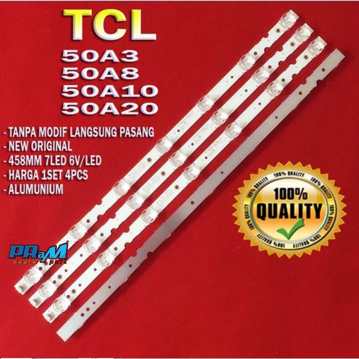 Jual BACKLIGHT TV LED TCL 50 INC 50A3 - LAMPU BL TV TCL 50A3 50A8 50A10 50A20 | Shopee Indonesia