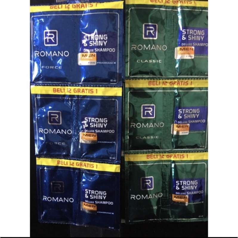 Jual Romano Shampoo Anti Dandruf Sachet Force & Classic | Shopee Indonesia