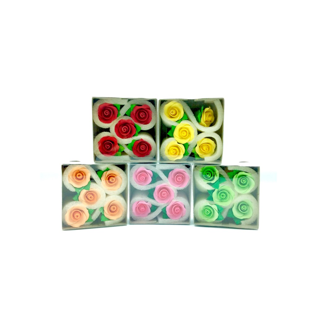 Jual GUMPASTE BUNGA MAWAR ISI 5 - HIASAN KUE / ICING / HIASAN CAKE ...