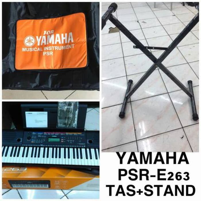 Jual keyboard yamaha psr e263(tas+stand) | Shopee Indonesia