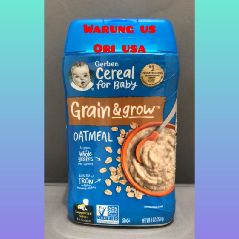 Jual Gerber Oatmeal Cereal 227gr (Import USA) | Shopee Indonesia